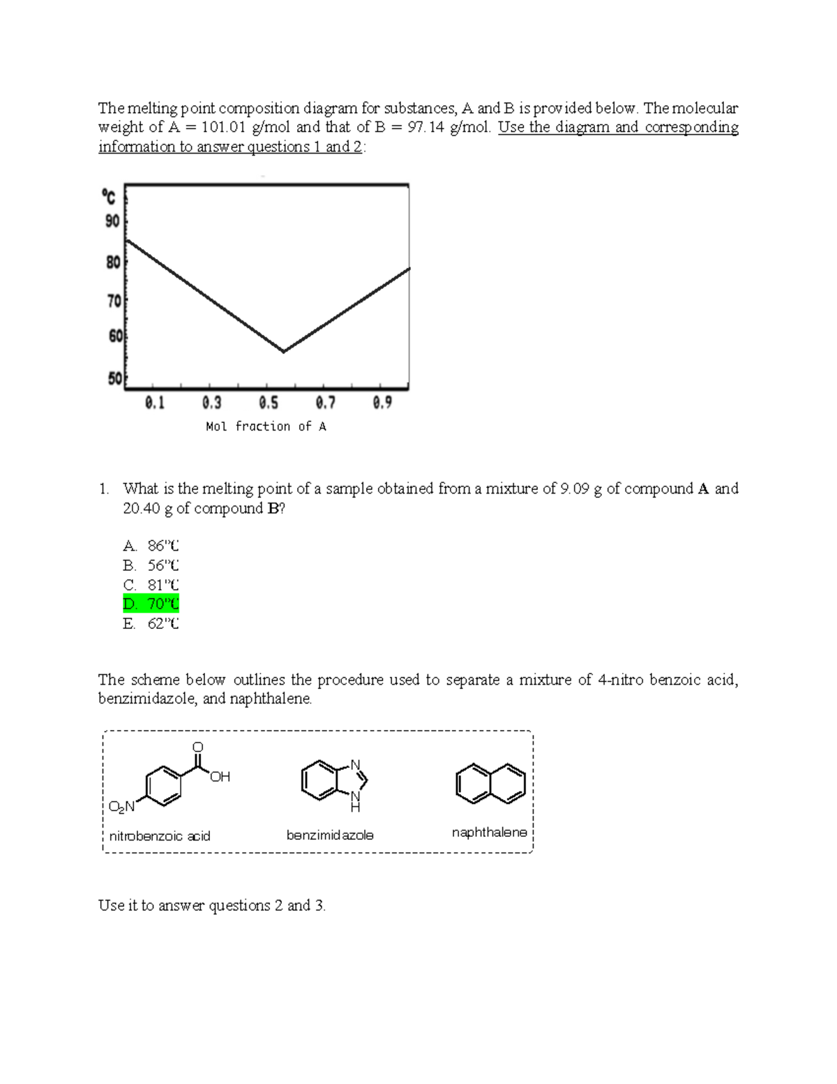 CA 1 Practice Questions with Answer Key and Solutions - Studocu