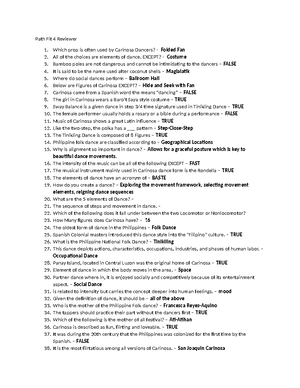 Pathfit4 prelim quiz 1 - Started on Monday, 18 September 2023, 11:25 AM ...