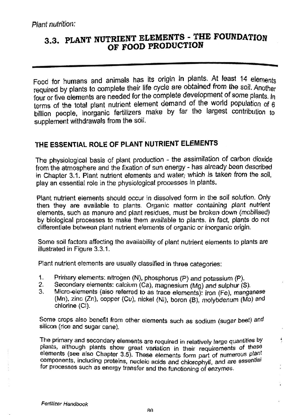 Plant Nutrition: Essential Nutrient Elements Overview - Studocu