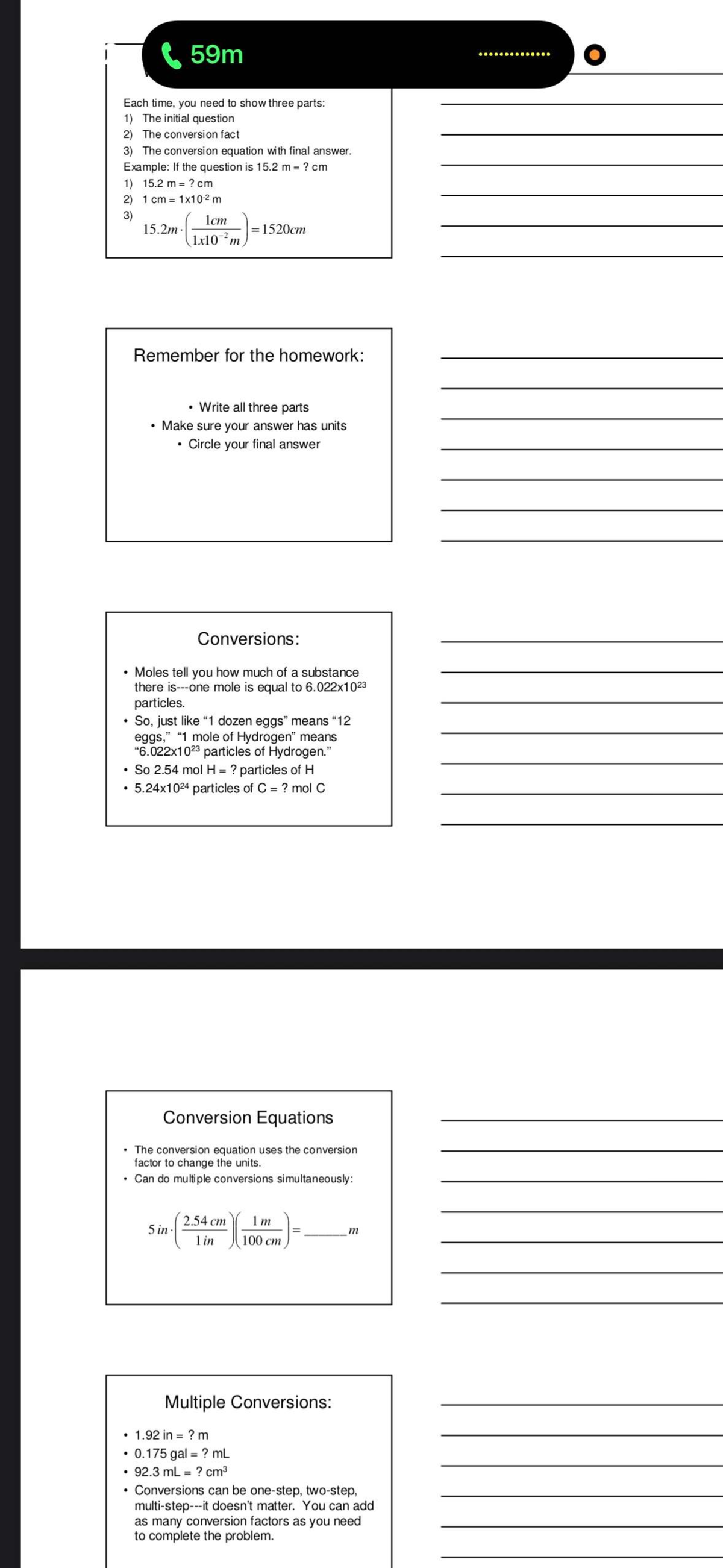 Conversion Techniques and Examples for Homework (59m) - Studocu