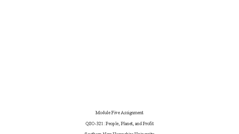 QSO 321 Module 5 Assignment: Evaluating Manufacturing in Mexico vs ...