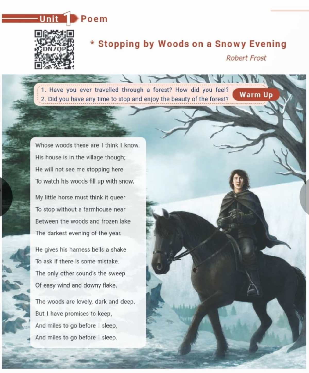 **Analysis and Notes on "Stopping by Woods on a Snowy Evening" by ...