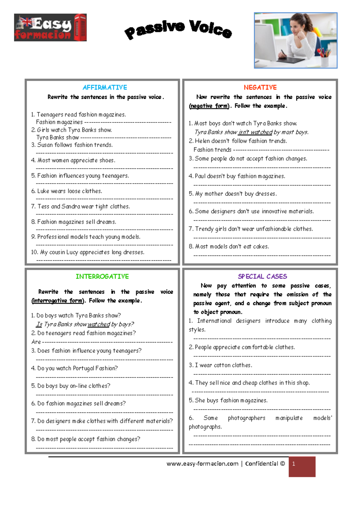 Passive Voice Transformations in Fashion Context: A Study Guide - Studocu