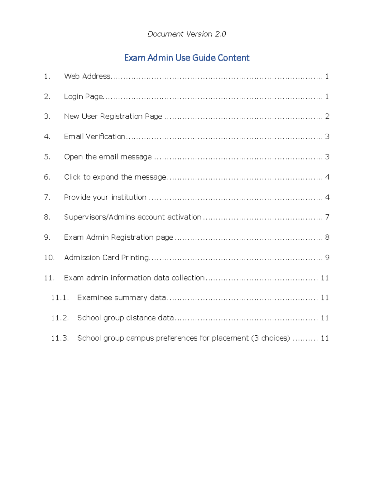 EAES Exam Admin System User Guide: Access, Registration & Activation ...