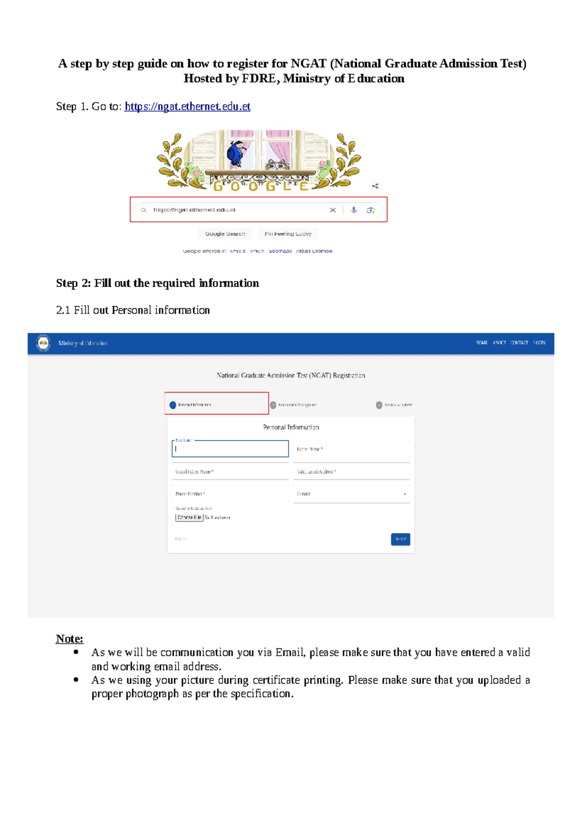 NGAT Registration Guide: Step-by-Step Instructions for the Exam - Studocu