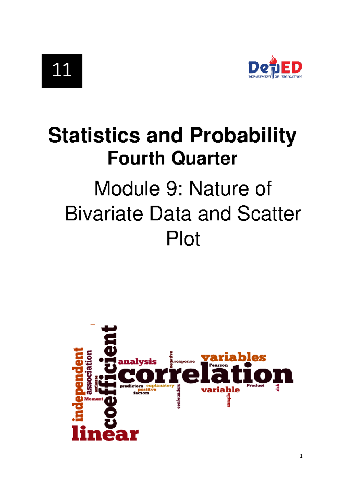Statistics and Probability Q4: Understanding Bivariate Data and Scatter ...