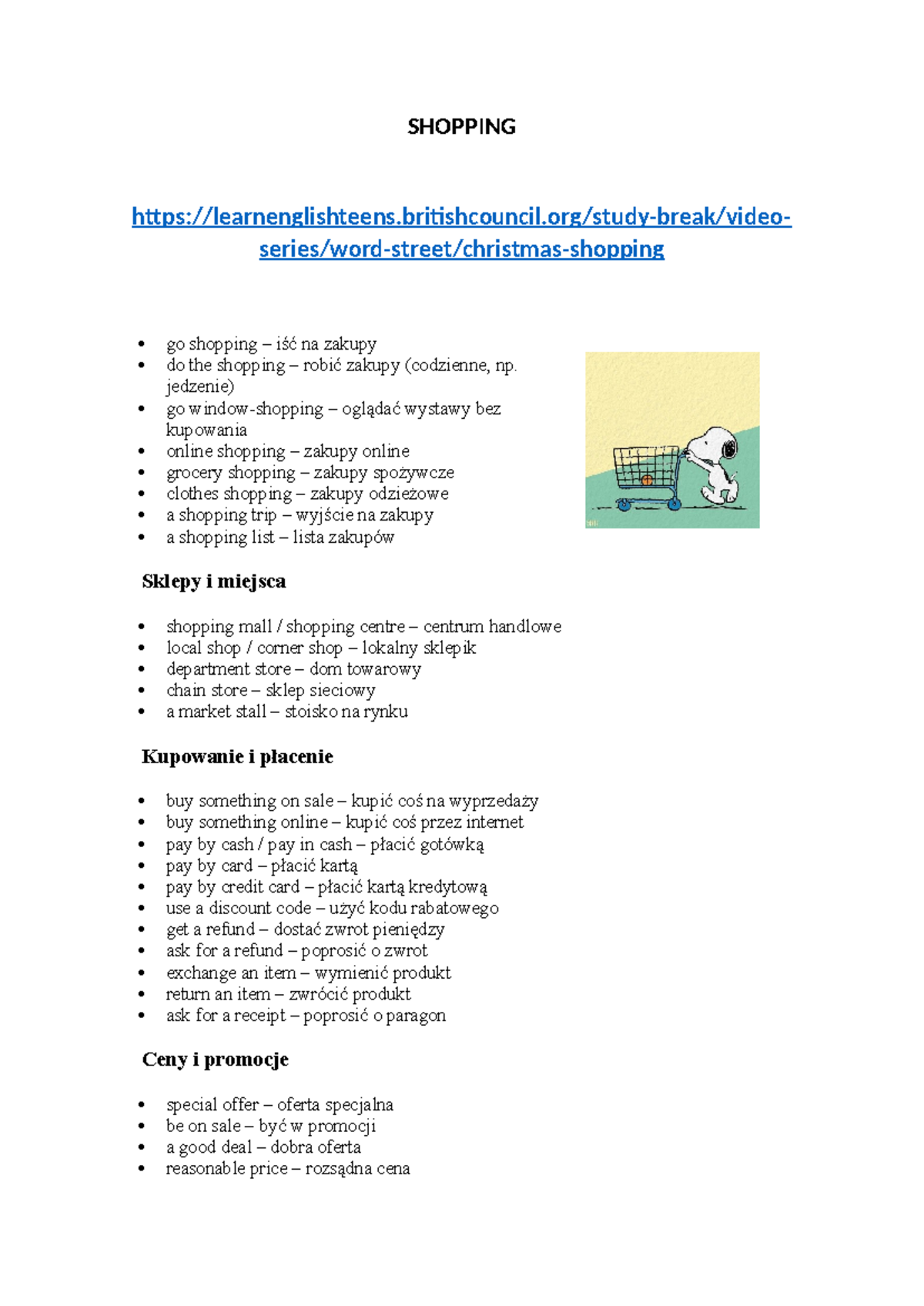Shopping Collocations: Essential Vocabulary for Everyday Purchases ...