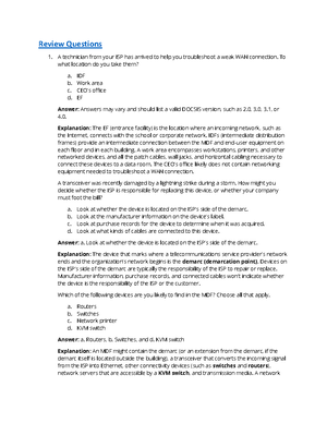 Netplus 9e Mod01solutions - Module 1: Introduction to Networking Solution and Answer Guide Jill ...