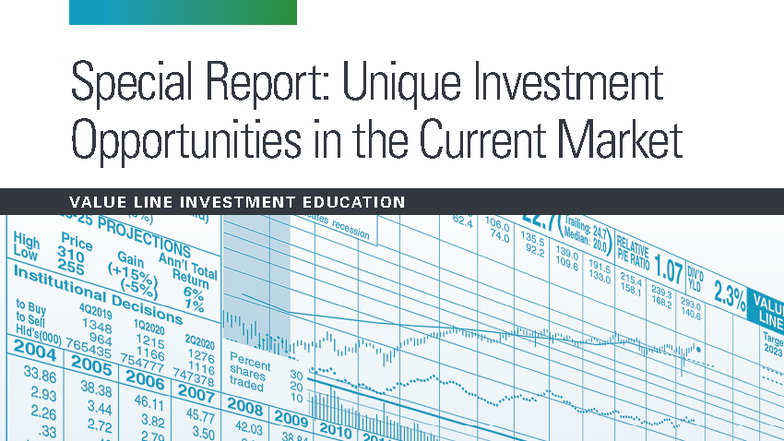 Value Line Special Report: Unique Investment Opportunities Q2 - Studocu