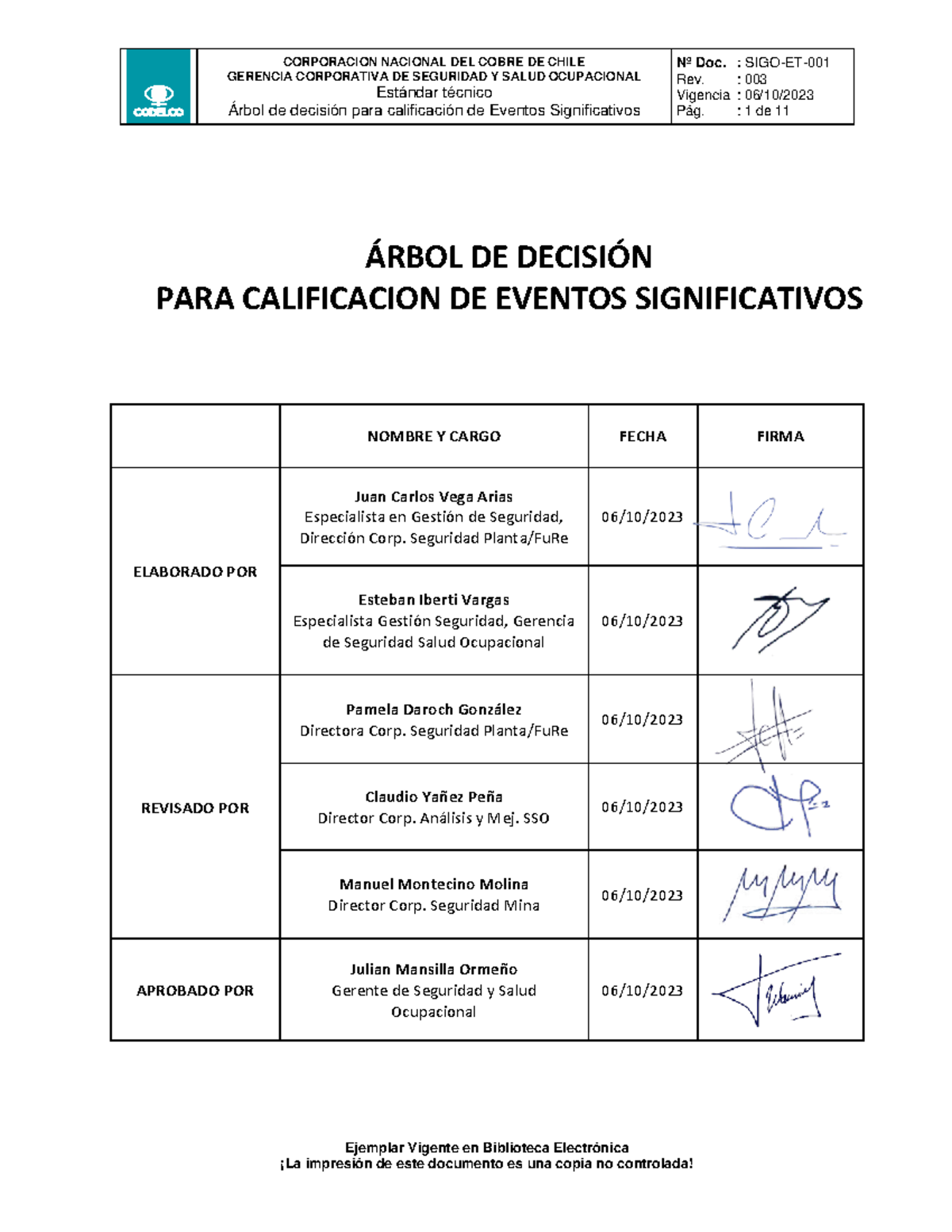 SIGO-ET-001 Árbol de Decisión para Calificación de Eventos ...