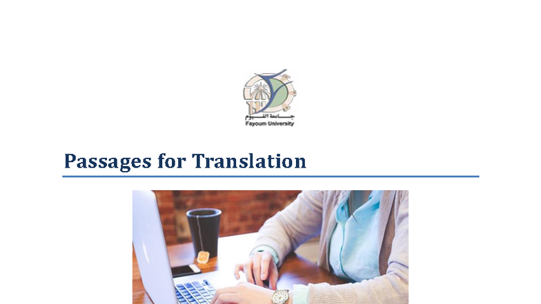 Translation Techniques and Strategies - Third Year English Dept. - Studocu