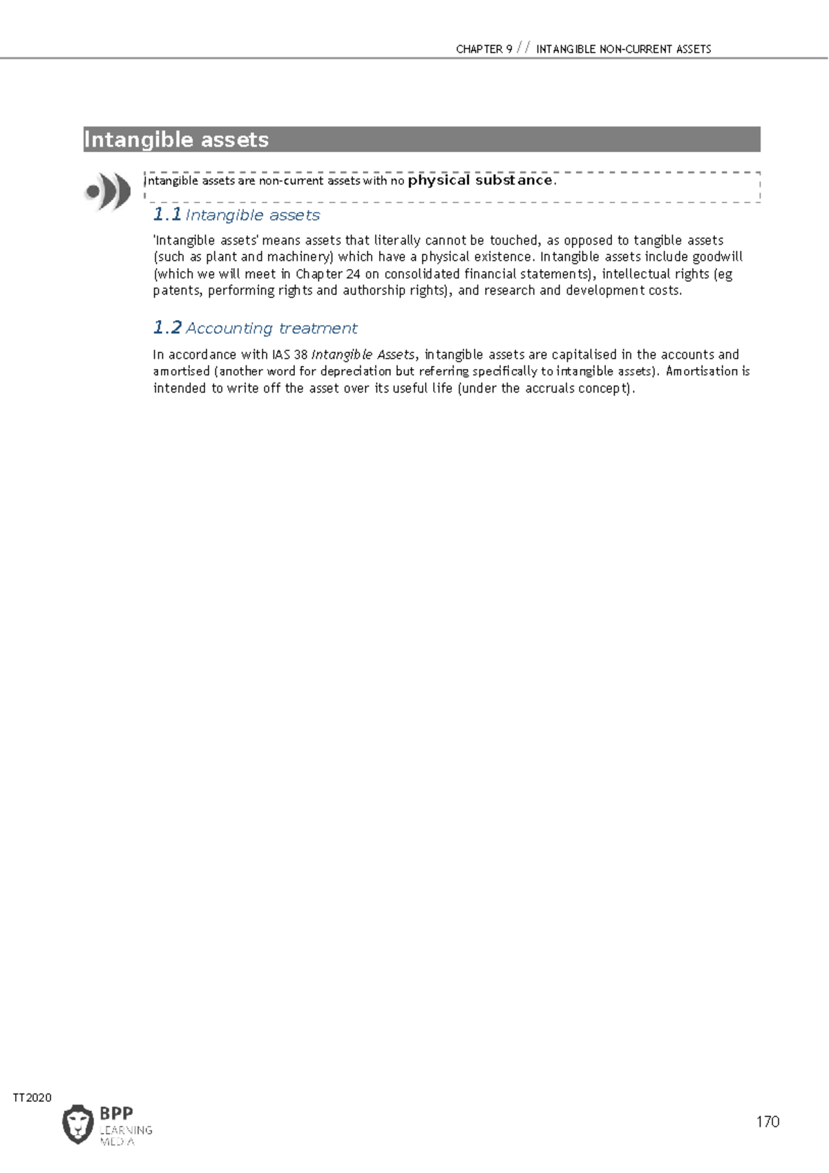 Chapter 9: Understanding Intangible Non-Current Assets (IAS 38) - Studocu