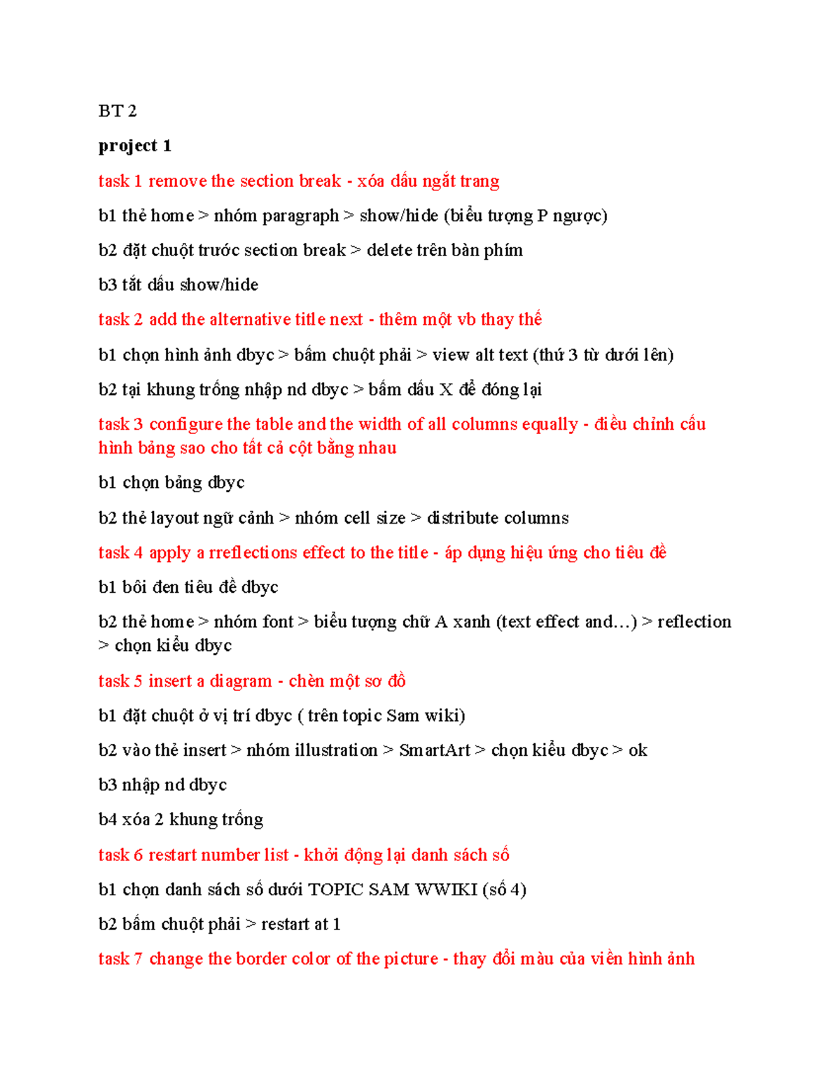 BT-2-word - kkk - BT 2 project 1 task 1 remove the section break - xóa dấu ngắt trang b1 thẻ ...