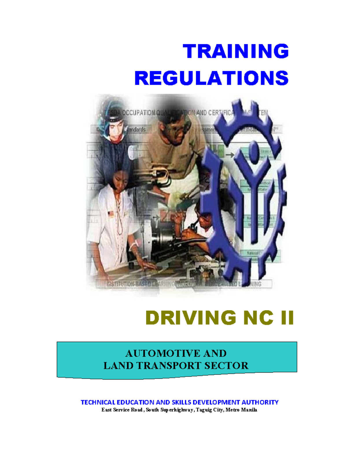 TR - Driving NC II: Comprehensive Training Regulations and Standards ...