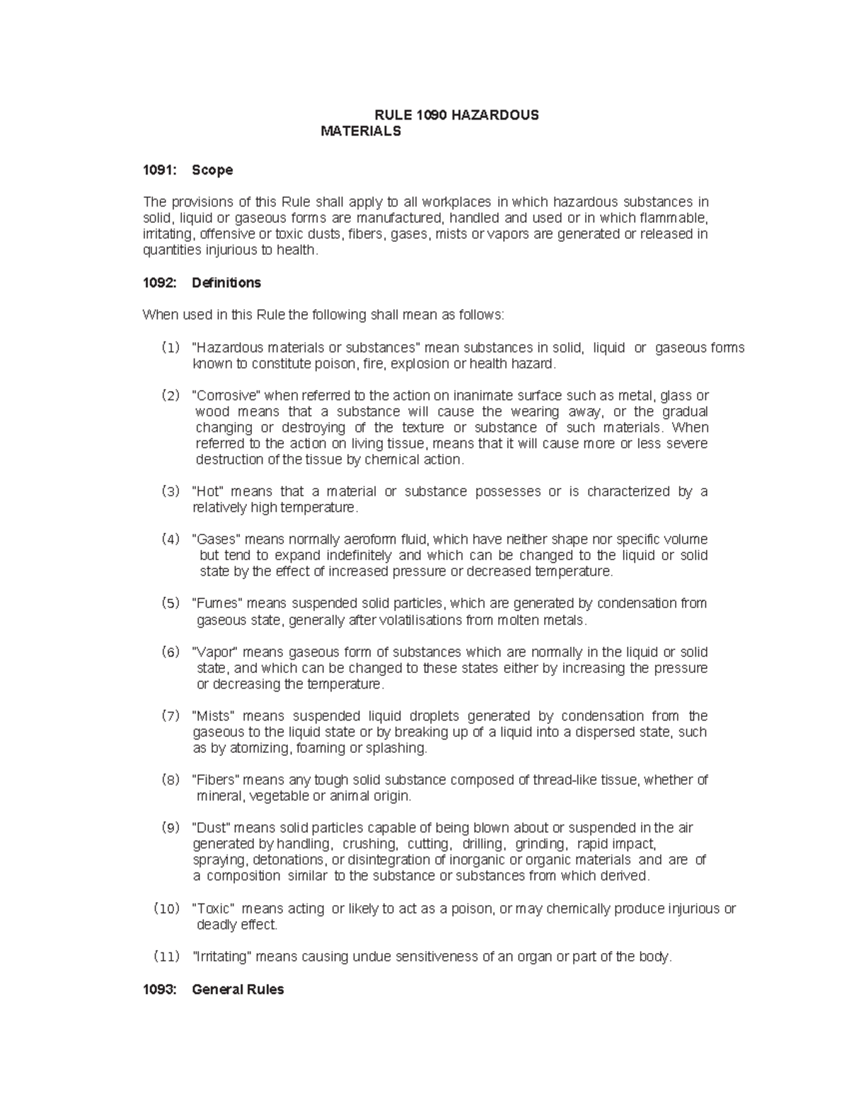 BOSH 1090 Reviewer: Guidelines for Hazardous Materials Management - Studocu