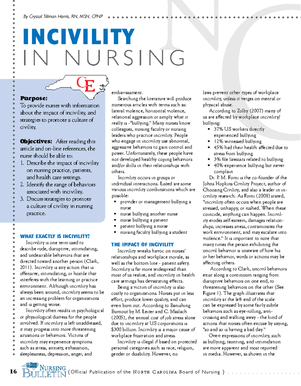 Strategies to Tackle Incivility in Nursing Education and Practice - Studocu