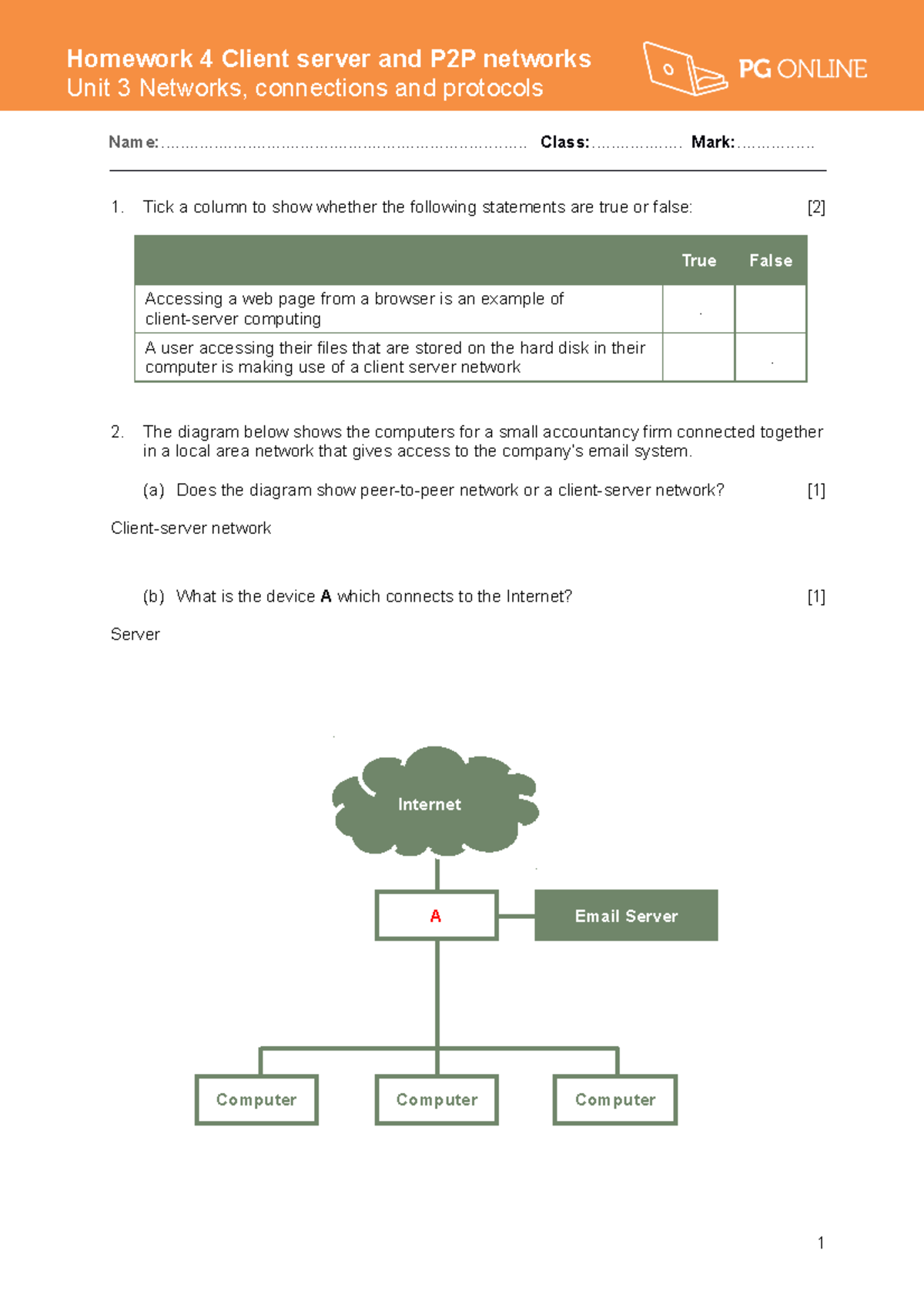 T4 Homework 434 - Pseudocode Worksheet on Networks & Protocols - Studocu