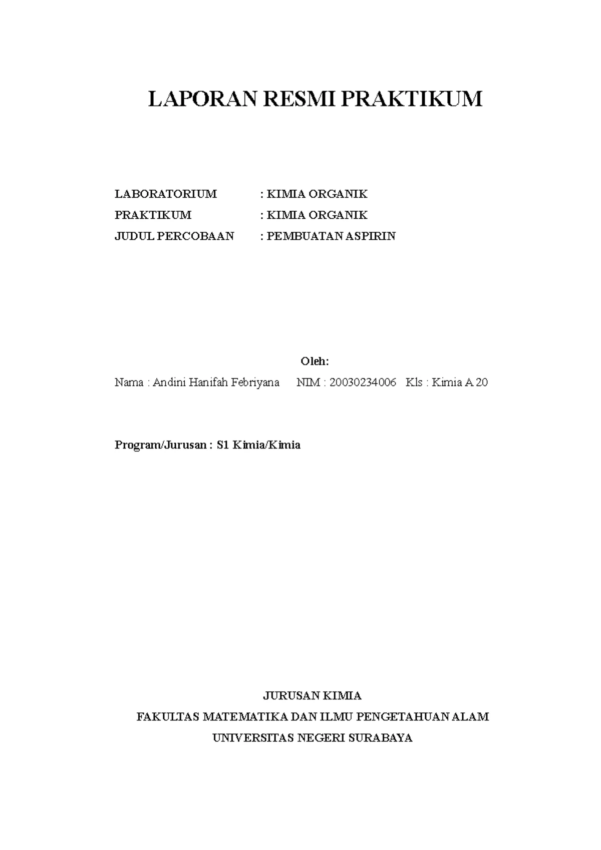 Laporan Praktikum Pembuatan Kunyit Asam Bubuk Instan - LAPORAN RESMI ...