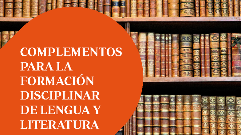 Complementos para la Didáctica de Lengua y Literatura (MÁSTER) - Studocu