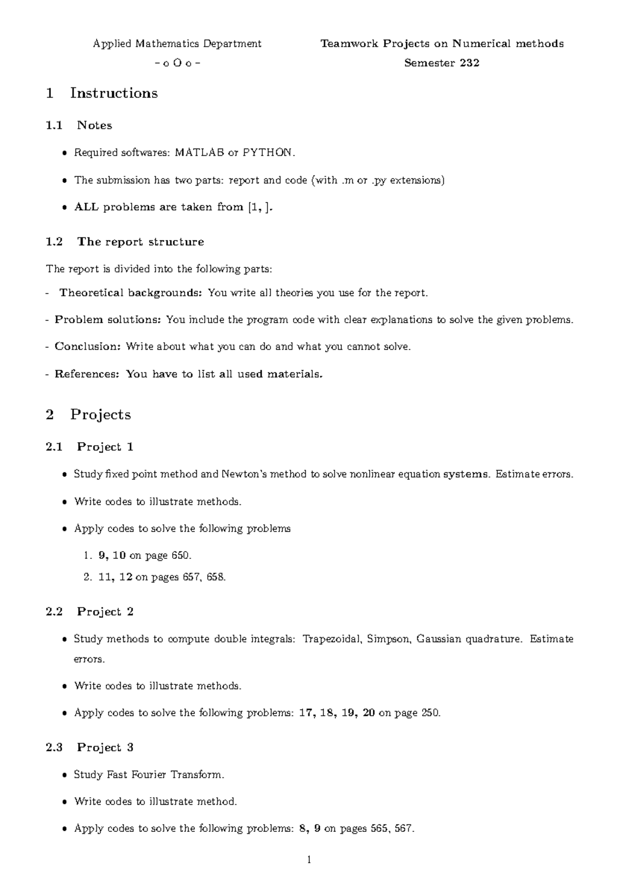 Topics - btl 2 - Applied Mathematics Department – o O o – Teamwork ...
