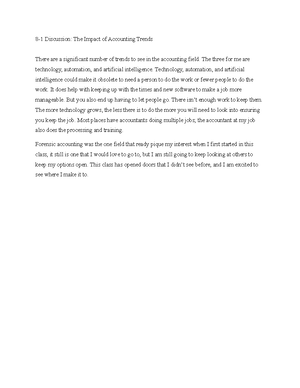 ACC 318 Project One - Assignment - ACC-318 Project One The balance ...