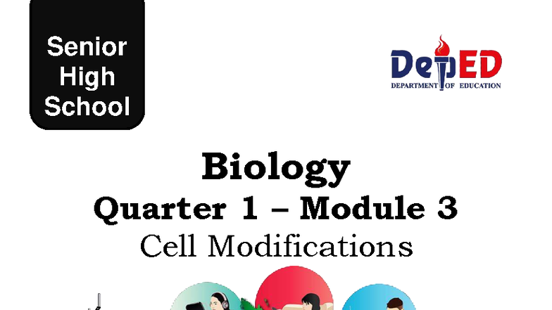 Biology 1 ADM Q1 Module 3: Cell Modifications and Adaptations - Studocu