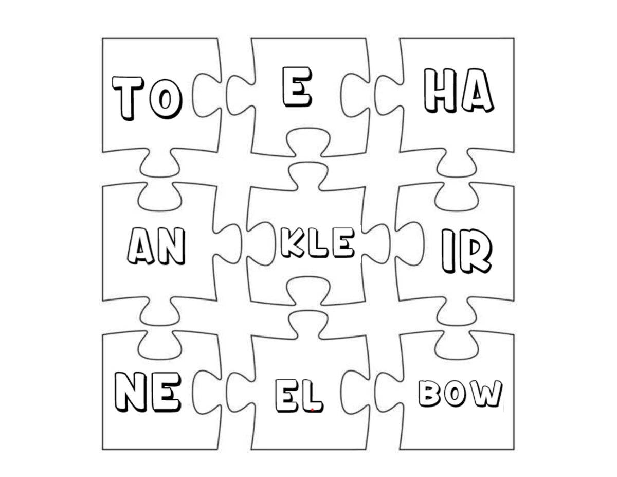 Puzzle Body Parts - Mmmmmm - Gestion Logistica - TOTAL E HA UNTH NECG ...