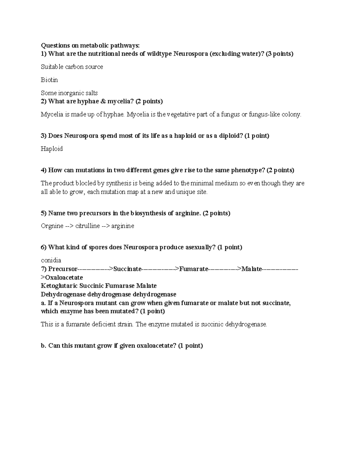 Quiz 6 Pool - Notes for genetics at temple university - Questions on ...