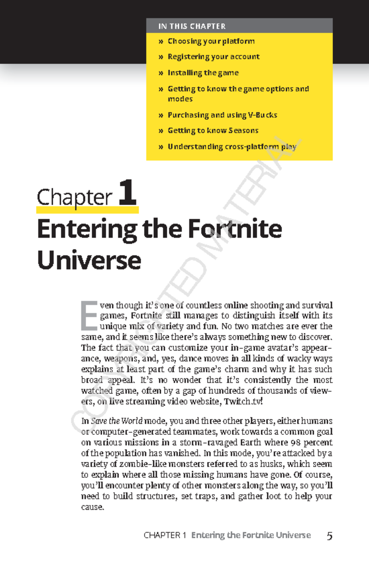 Fortnite for Dummies: Chapter 1 - Entering the Fortnite Universe - Studocu