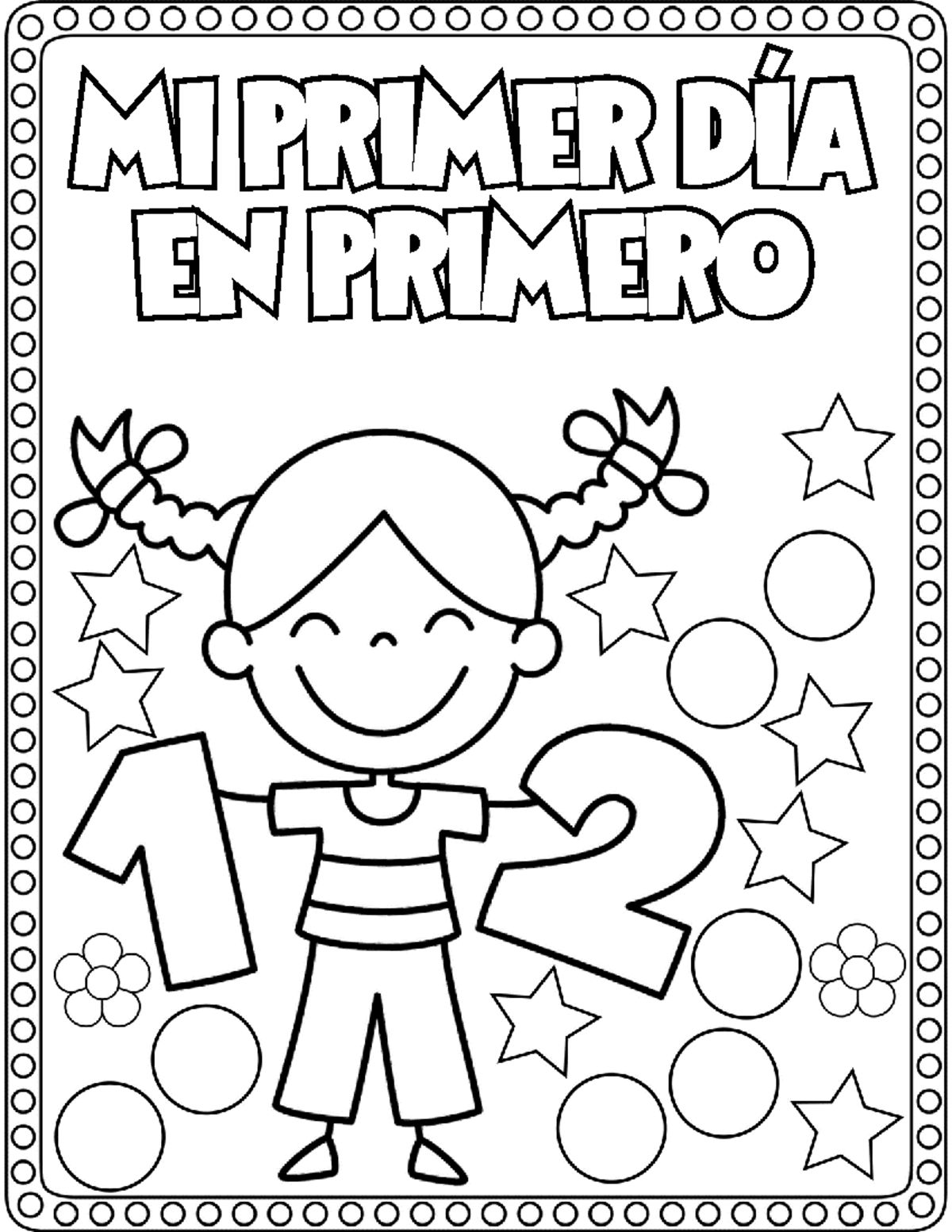 65.Mi primer día - para colorear - Mi primer díaMi primer día en ...