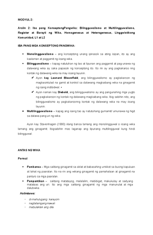 Pagbasa-at-pagsusuri-11-q1-module-1 compress - Tuklasin Pagkilala sa ...