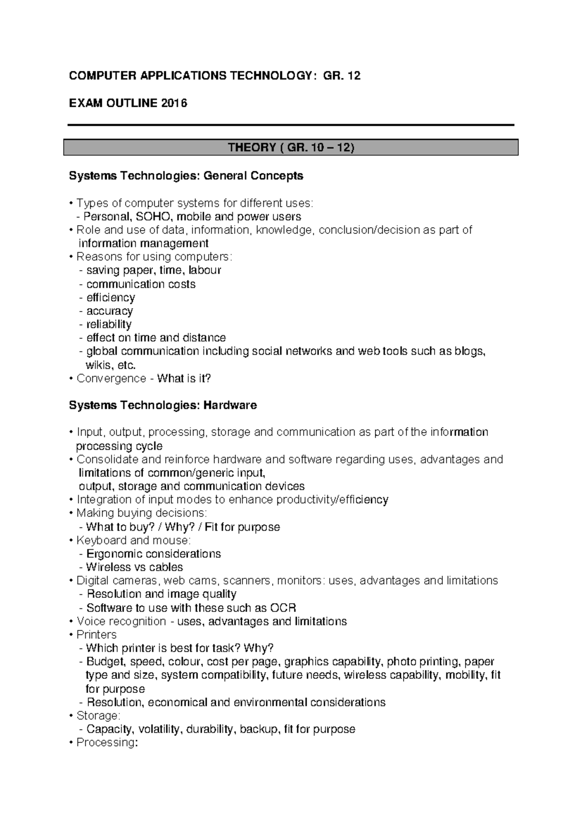 Gr-12-CAT Exam Prep: Comprehensive Notes and Guidelines - Studocu