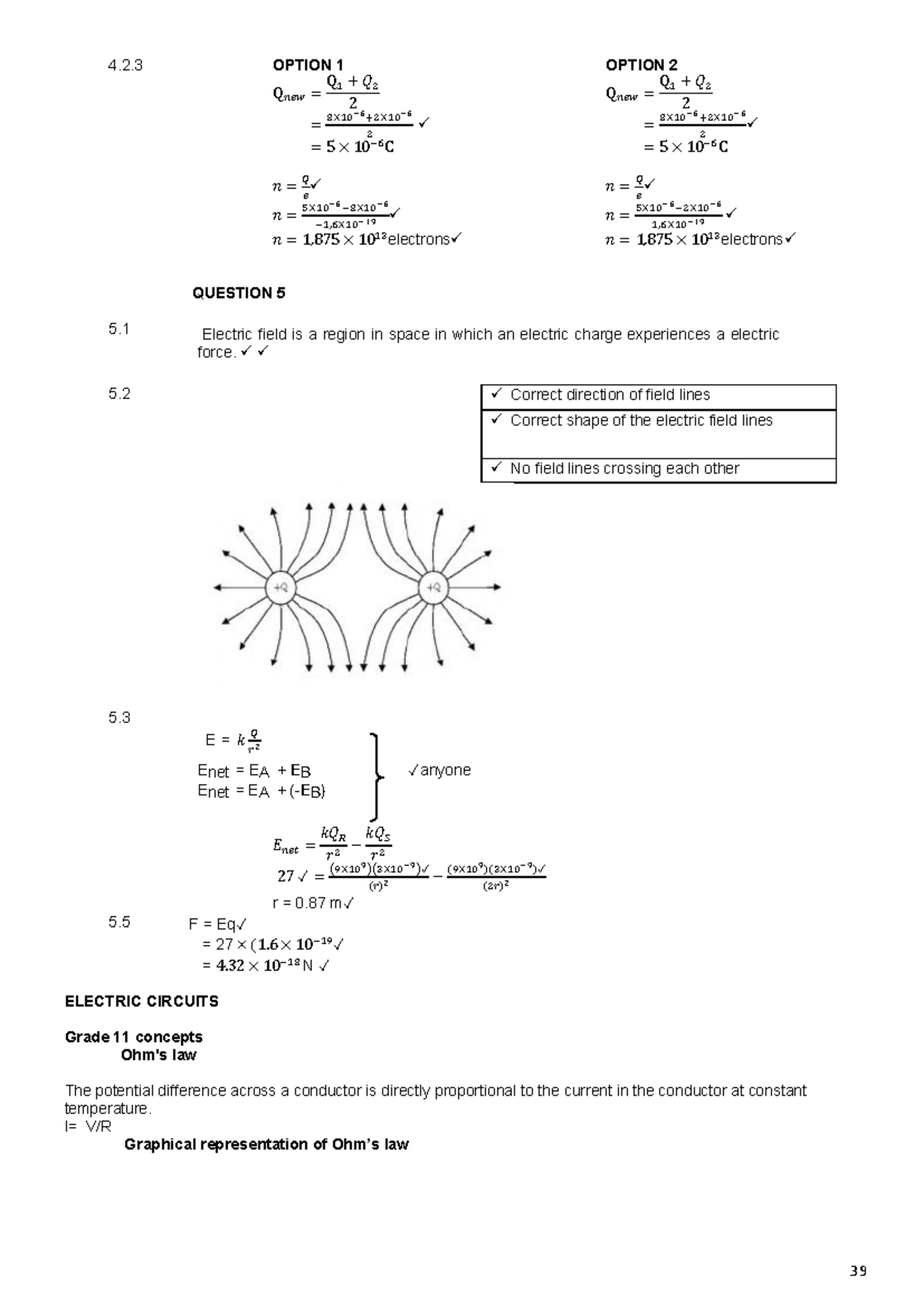 Electric Circuits Grade 11: Comprehensive Study Notes and Solutions ...