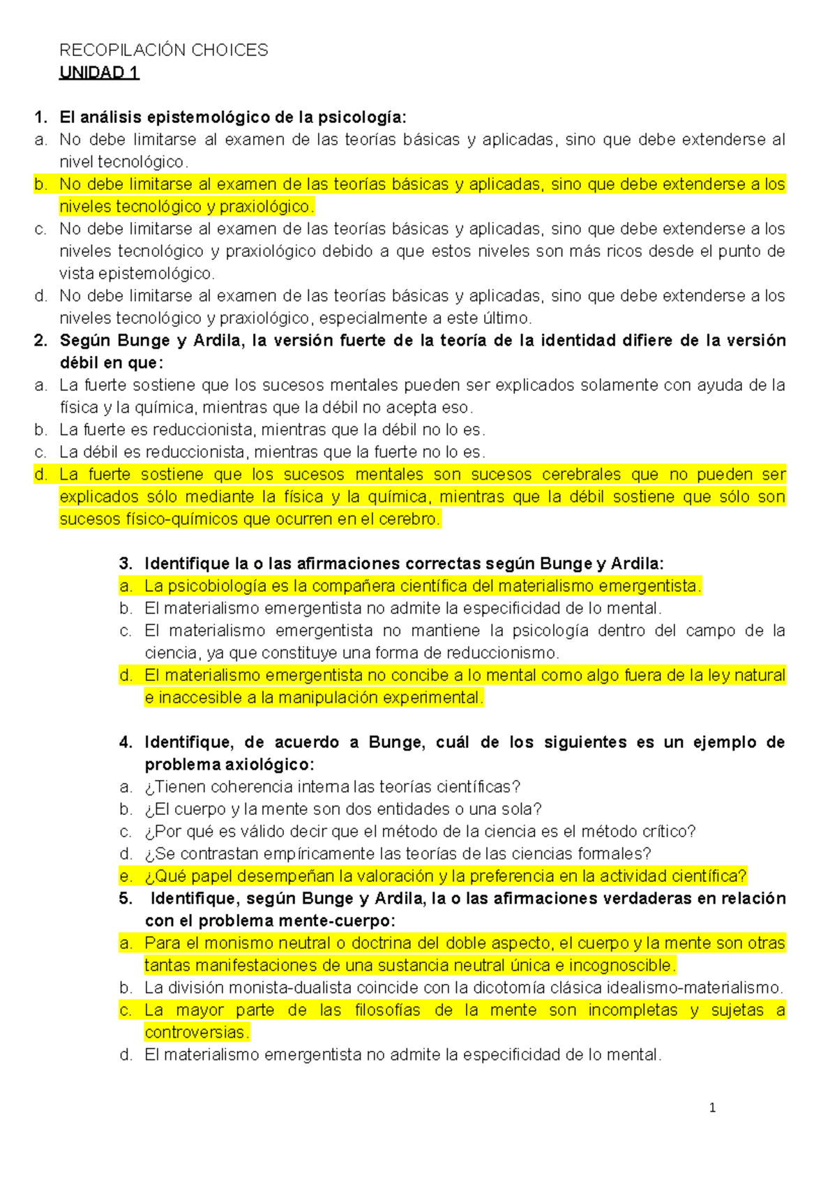 Final Episte 2024: Recopilación de Choices y Análisis Epistemológico ...