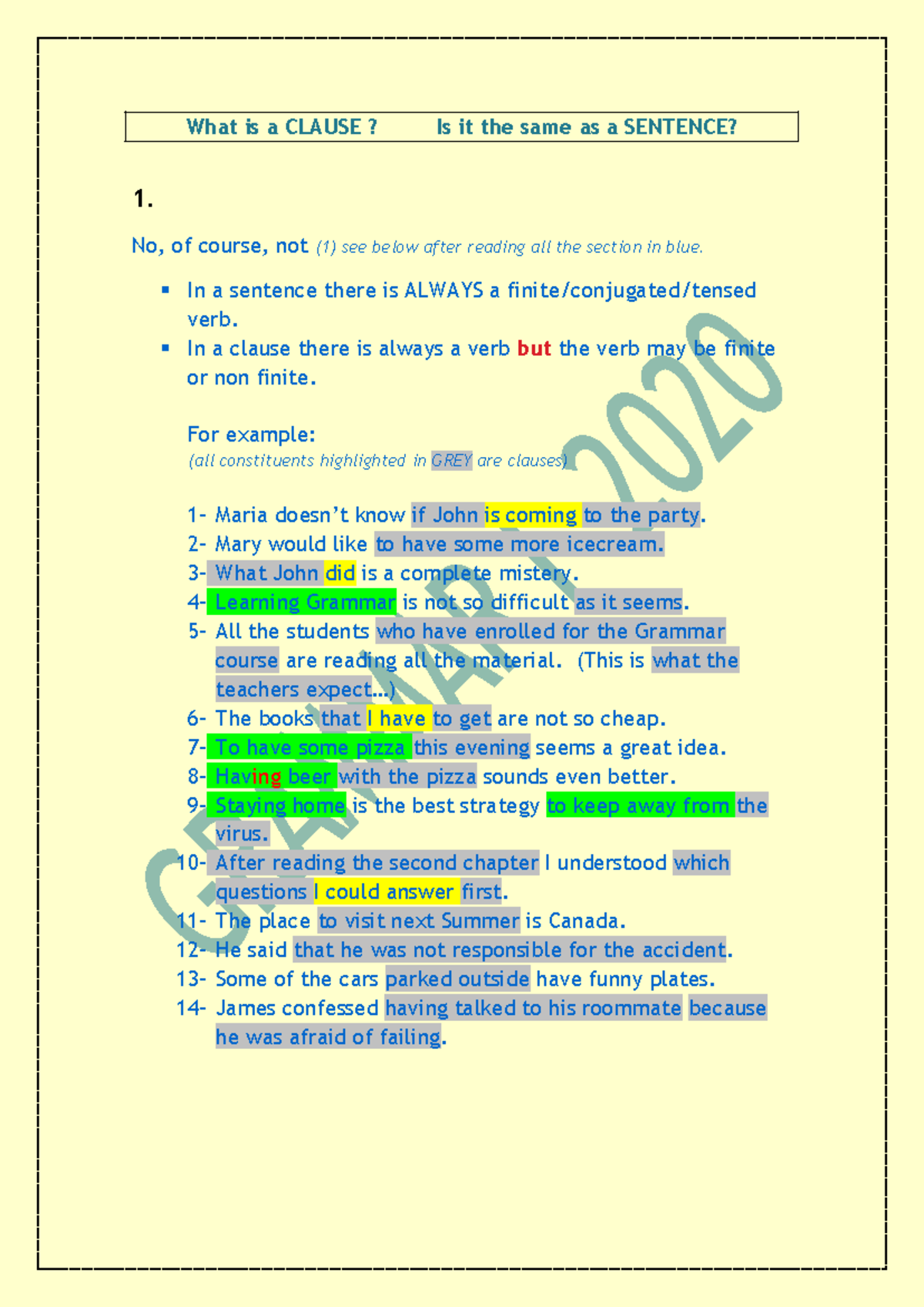 CLA 101: Understanding Clauses vs. Sentences - An Introductory Guide ...