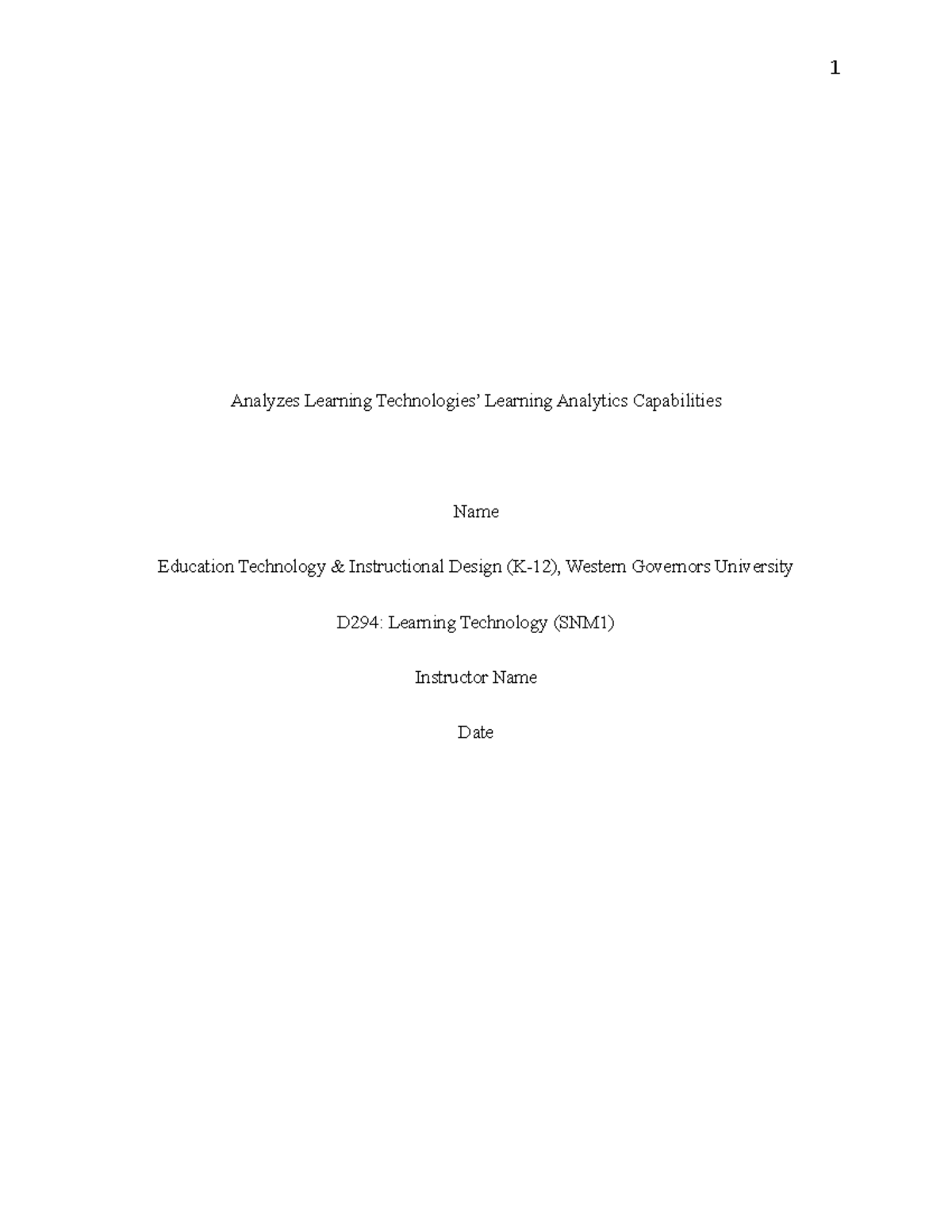 D294: Learning Analytics Capabilities in Google Classroom & Canvas - Studocu