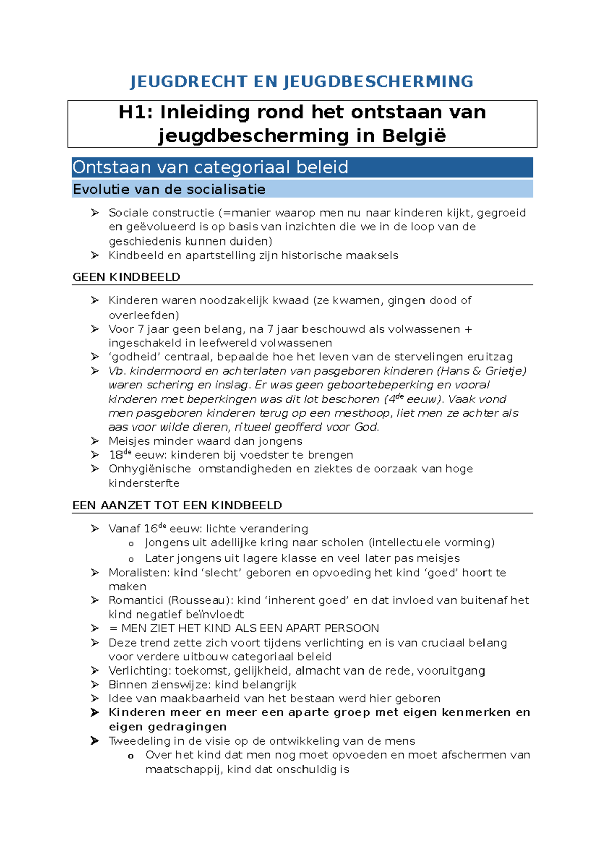 Jeugdrecht en Jeugdbescherming: Een Samenvatting van Belangrijke ...