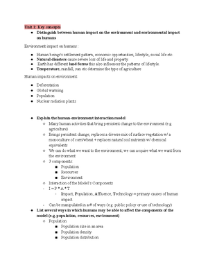 Human Impact on the environment final assignment - Deforestation in the ...