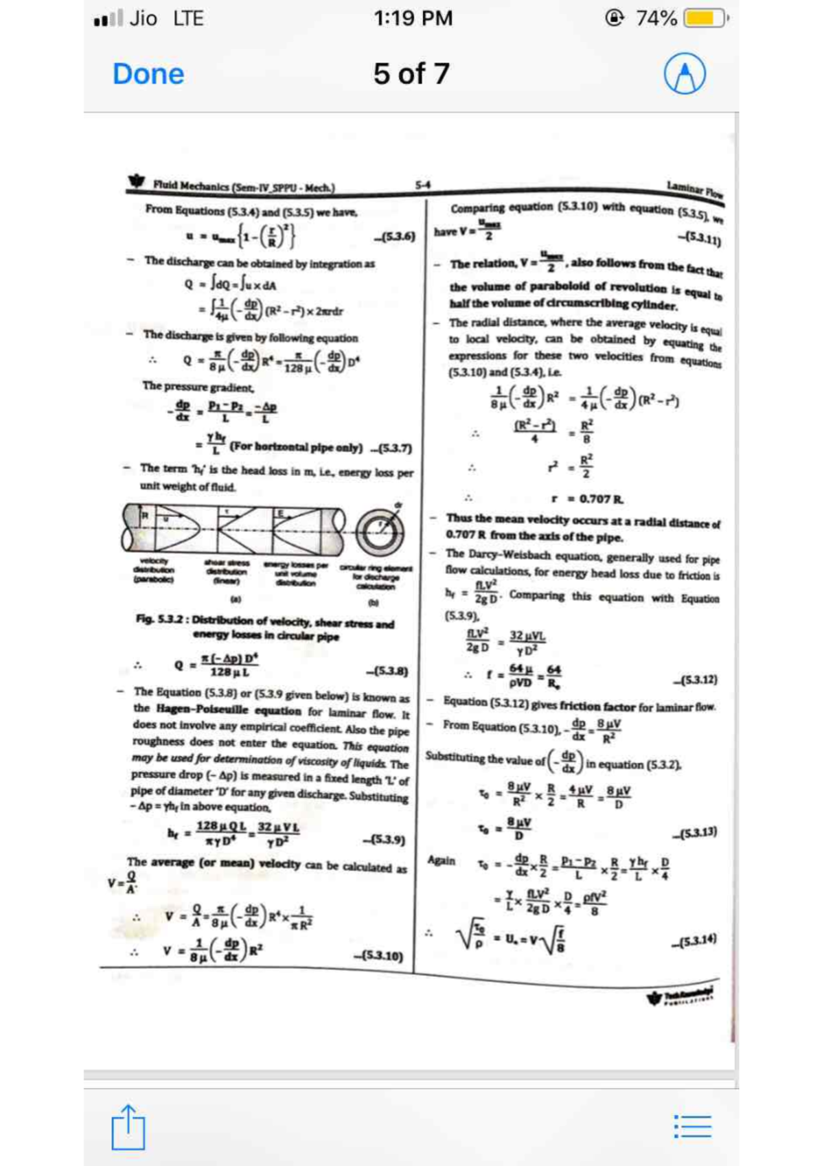 FM Unit 4 Final Exam Notes - Laminar Flow in Fluid Mechanics - Studocu