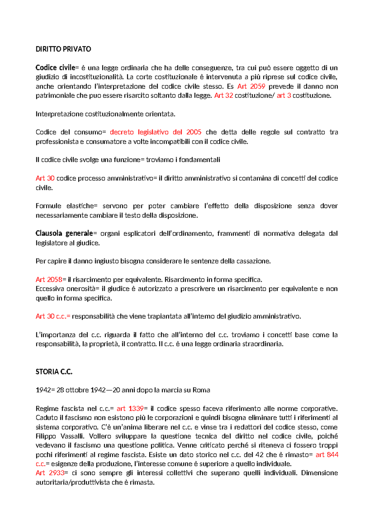 DIRITTO PRIVATO: Analisi e Riflessioni sul Codice Civile e ...