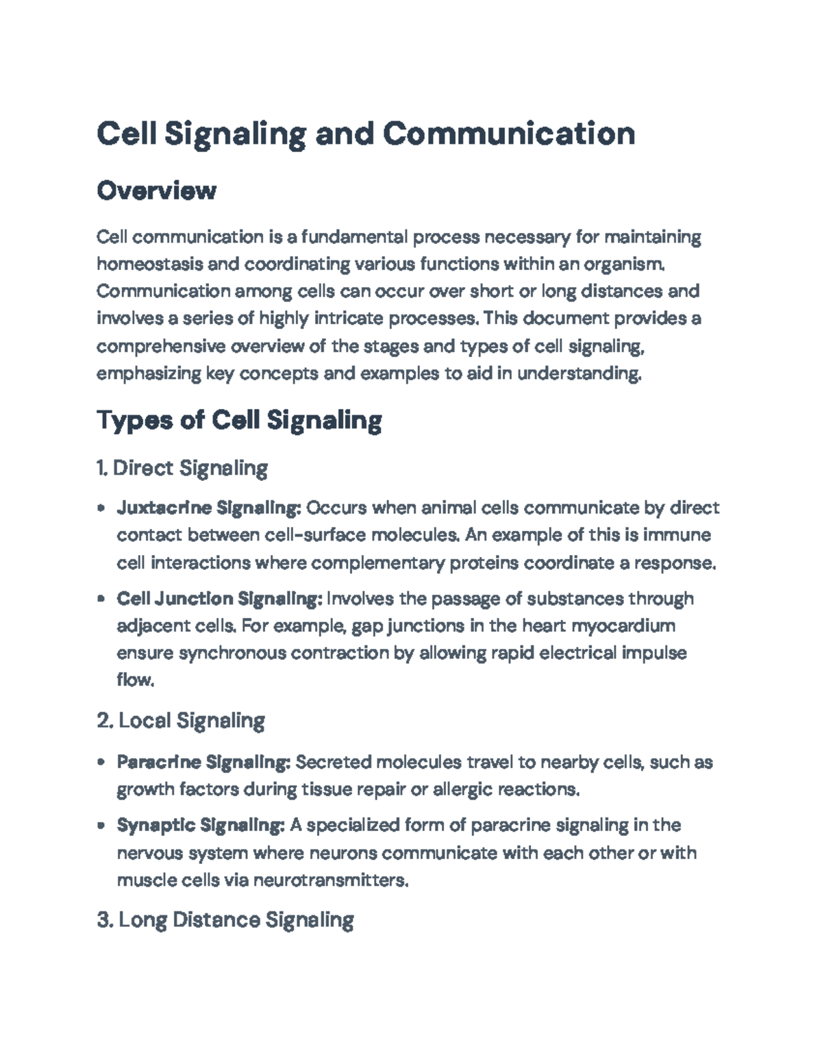 Cell Signaling and Communication: Key Processes and Mechanisms - Cell ...