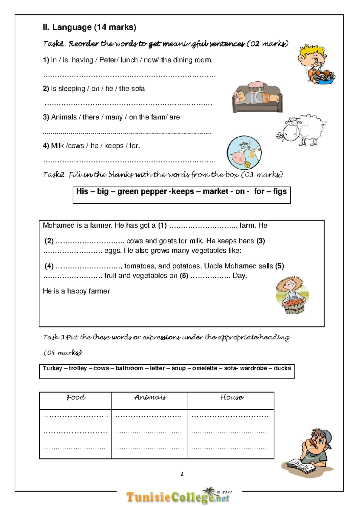 Language Exercises II: Task 1-3 (14 Marks) - Studocu