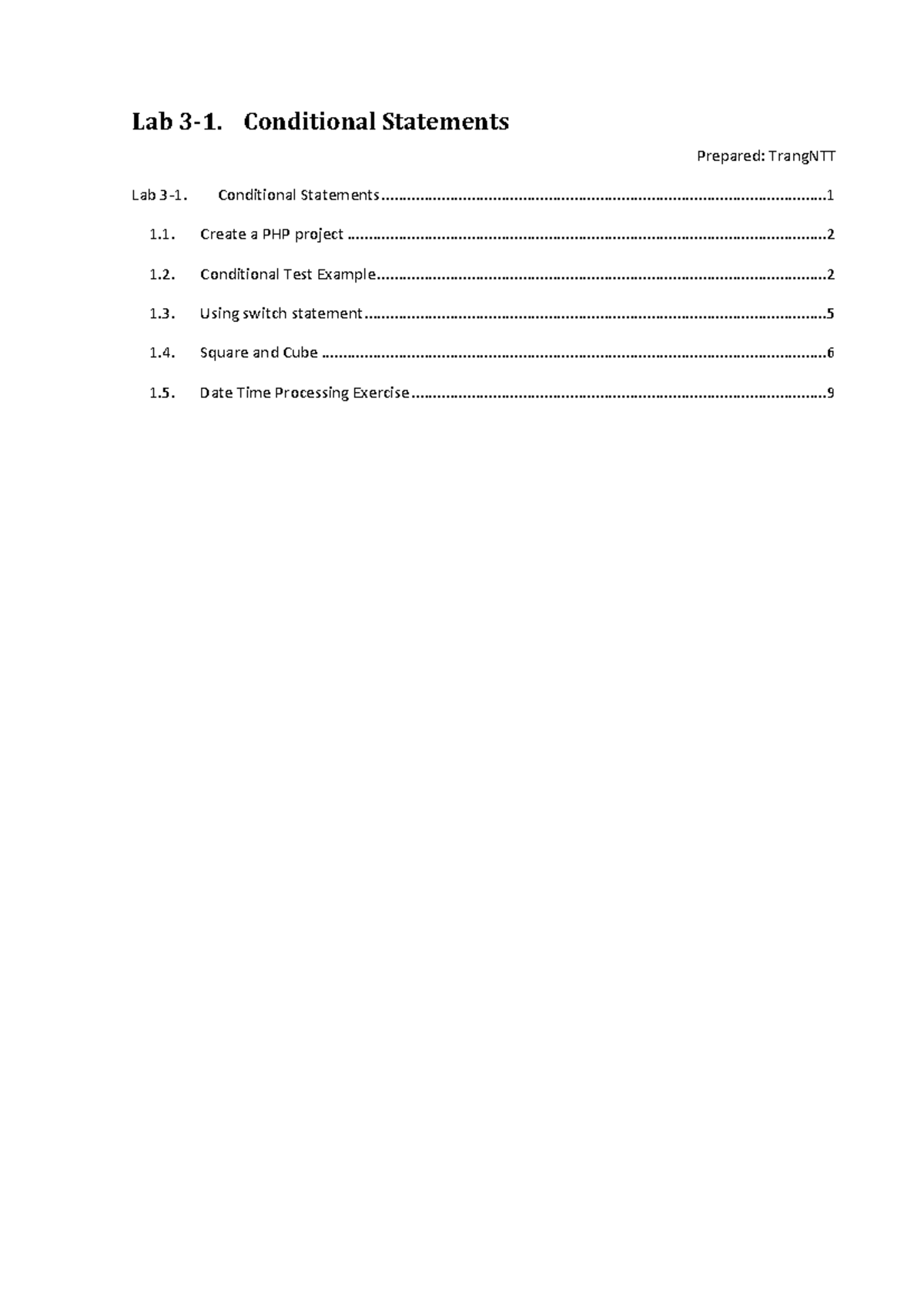 Lab 3 - Conditional Statements - Lab 3-1. Conditional Statements ...