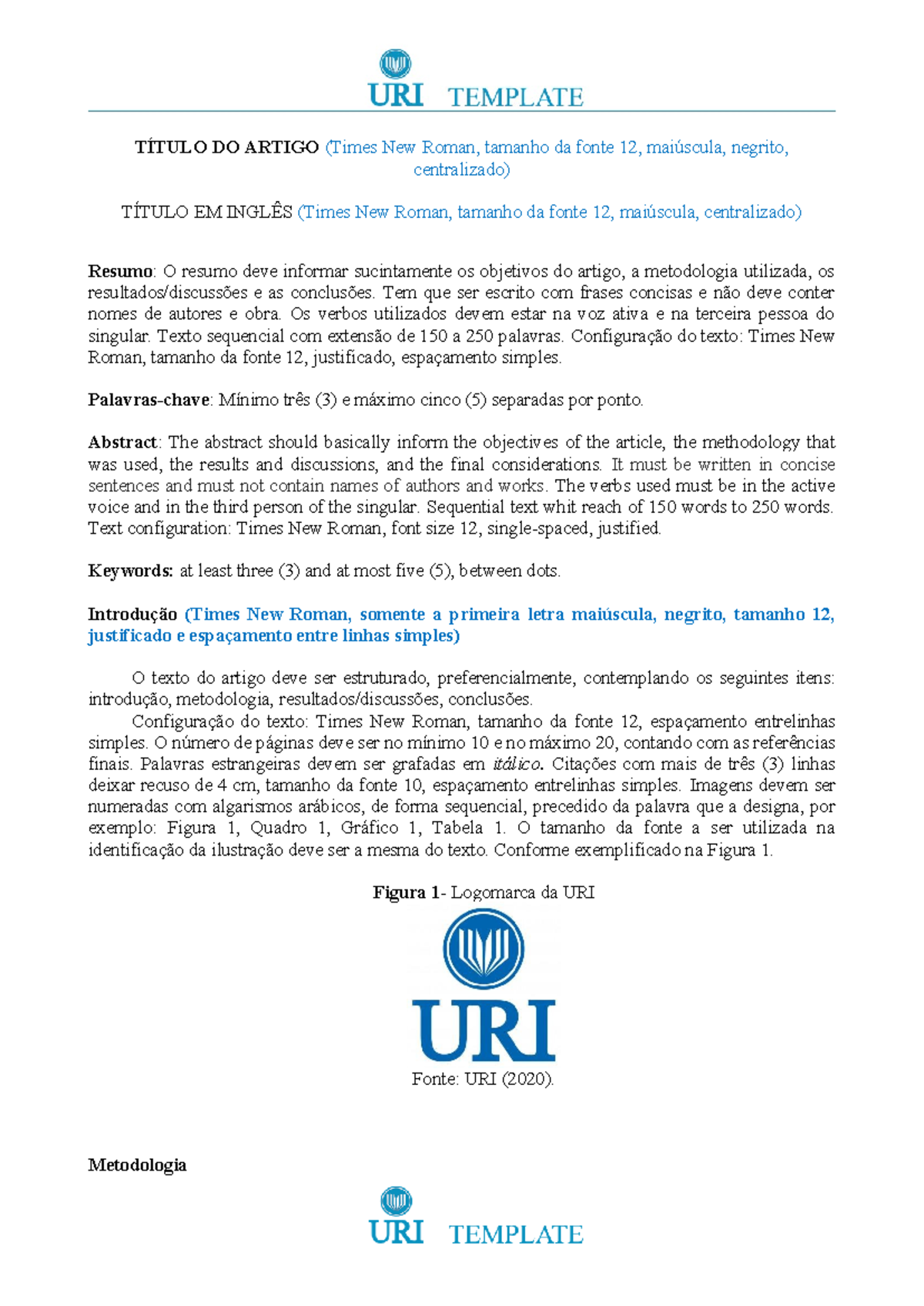 Template de Artigo Acadêmico - FEGRS-GRS - Studocu