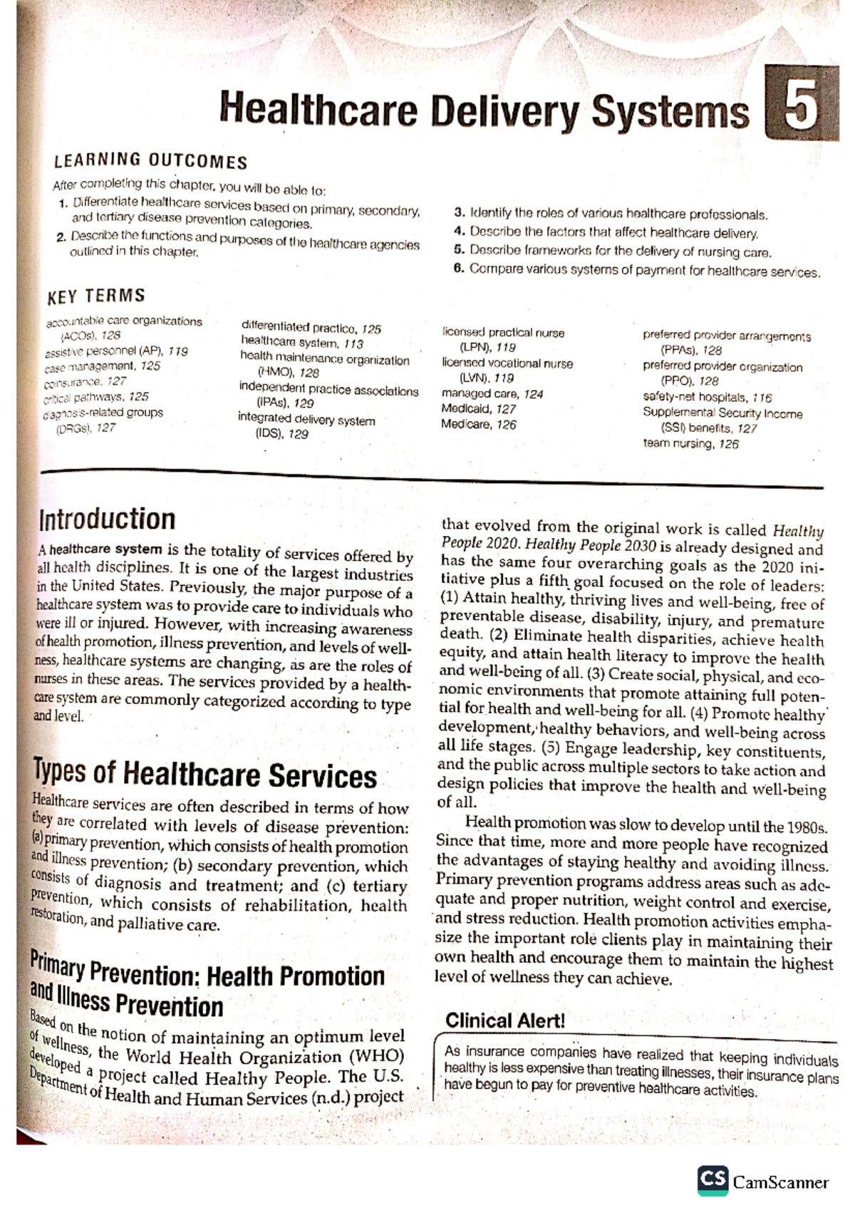 CS Healthcare Delivery Systems: Examining Types, Agencies, and Roles ...