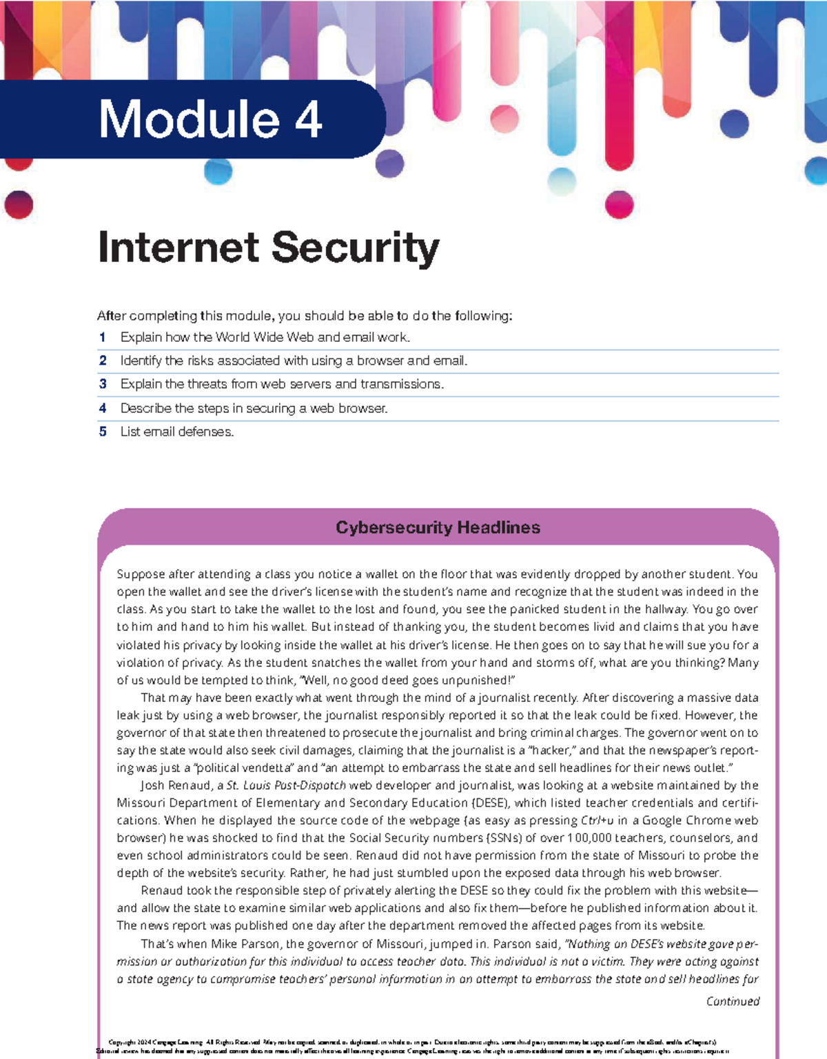 Internet Security Risks & Defenses: Module 4 Overview - Studocu
