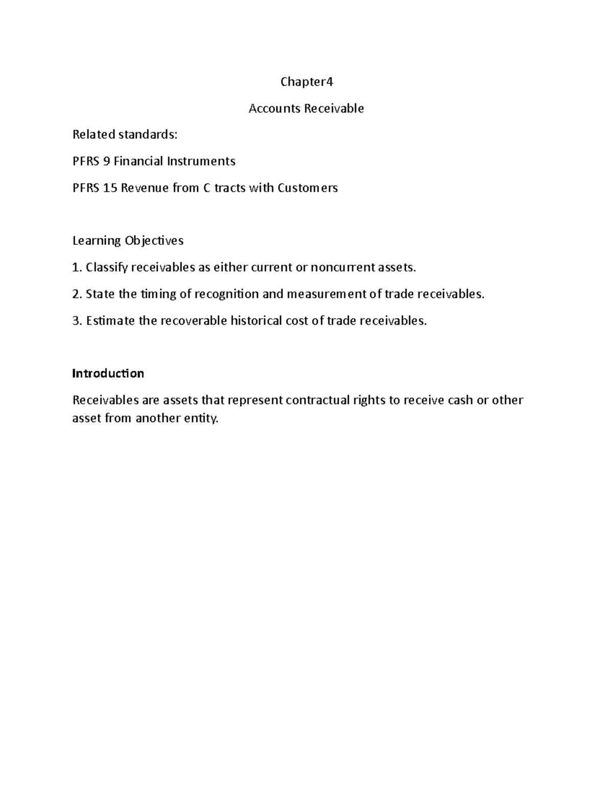 Chapter: Accounts Receivable Overview and Key Concepts (ACCT 101) - Studocu
