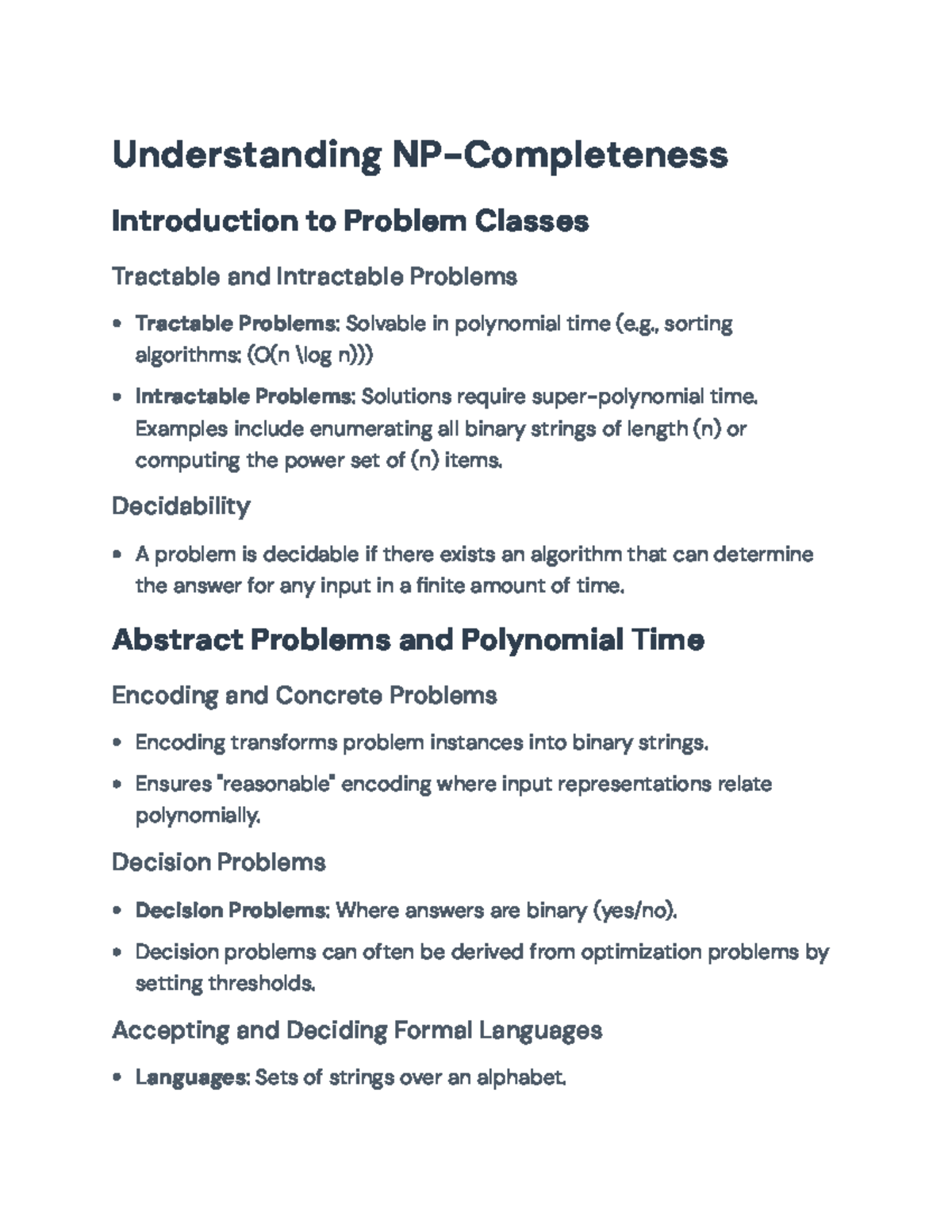 Understanding NP-Completeness: Key Concepts and Implications for CS 101 ...