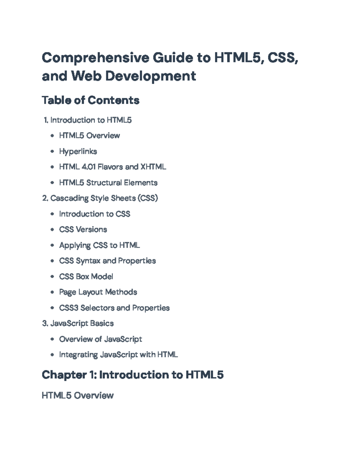 Comprehensive Guide to HTML5, CSS, and JavaScript Fundamentals ... Comprehensive Guide to HTML5, CSS, and JavaScript Fundamentals ...