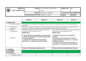 SOLO- Framework- Sample - Republic of the Philippines Department of ...